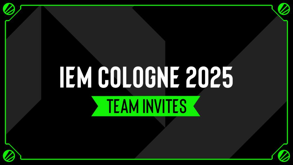 Intel Extreme Masters Cologne 2025: Team Invites - ESL Pro Tour